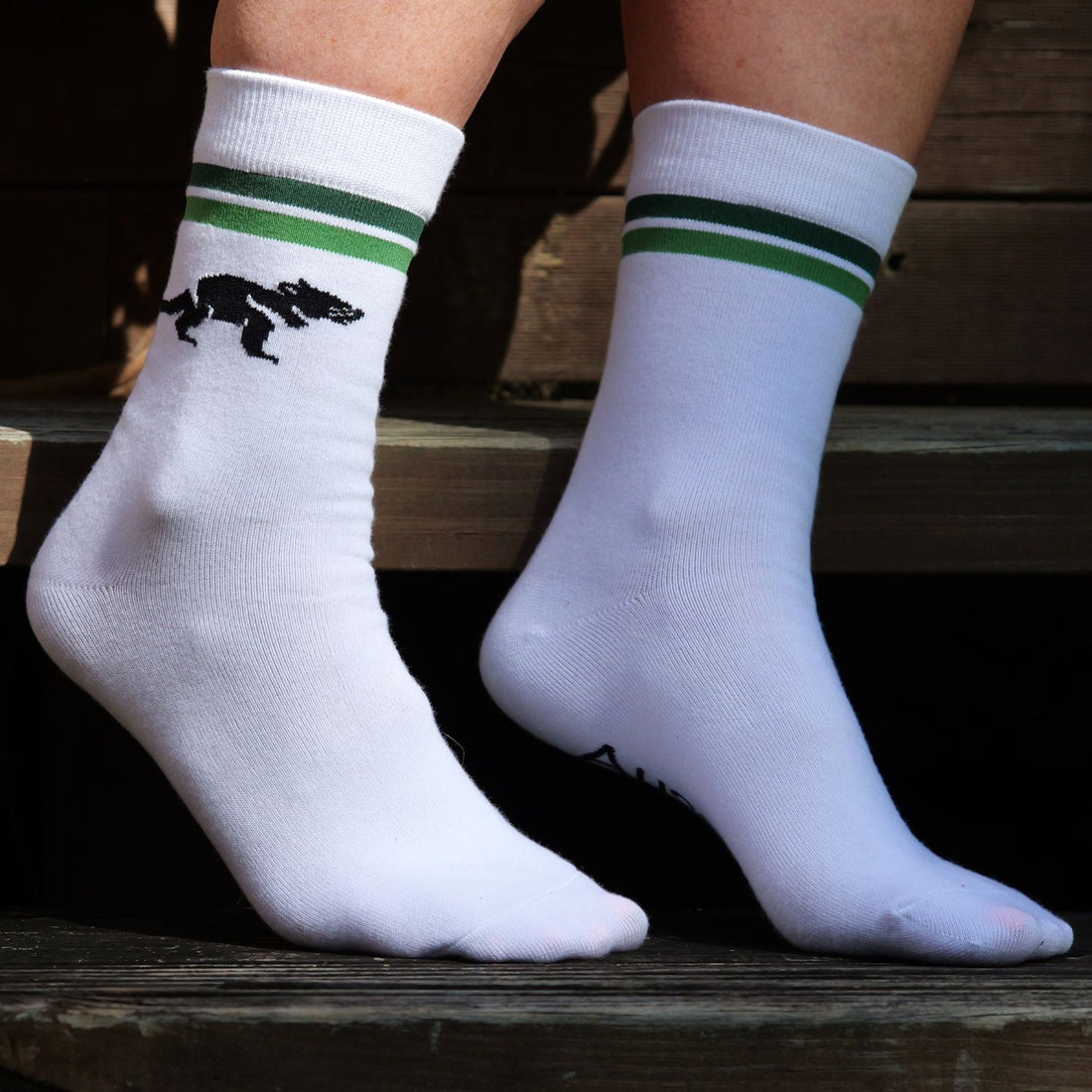Tasmanian Devil Socks White & Green – Aussie Ark